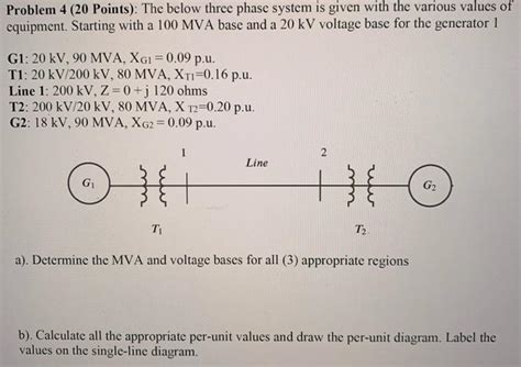Solved Problem 4 20 Points The Below Three Phase System Chegg Com