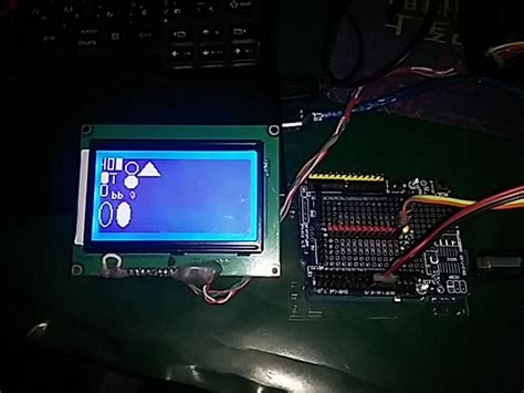 用arduino在12864液晶屏画几何图案源码 Arduino