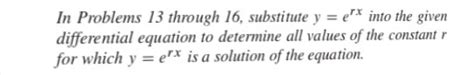 Solved In Problems 1 Through 12 Verify By Substitution That