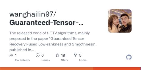 Guaranteed Tensor Recovery Fused Low Rankness And Smoothness Demo TC M At Master Wanghailin