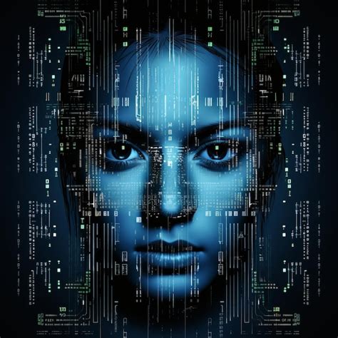 Premium Photo An Image Of A Womans Face On A Computer Screen