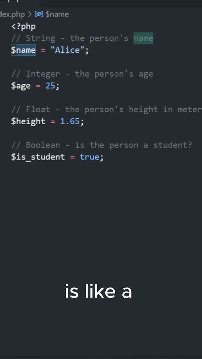 Learn Data Types In Php🐘php Programming Tutorial Coding