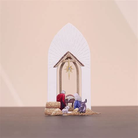 Clean Simple Away In A Manger Carnation Crafts