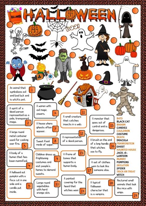 Halloween Activities Learning Pages Printables