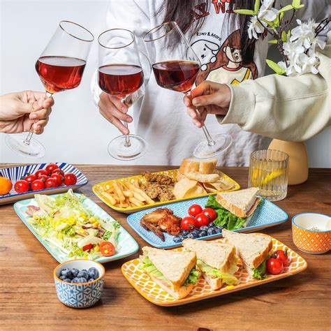 Ceramic Serving Platters 12 Inch Serving Trays For Party Entertaining Large