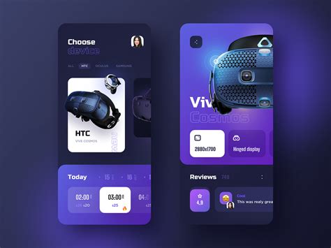 Vr Ui Designs Themes Templates And Downloadable Graphic Elements On Dribbble