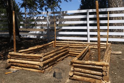 How To Build A Rustic Log Cabin Planter Box One Hundred Acres Home