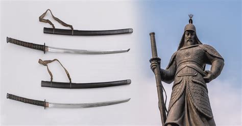 한 번 휘둘러 쓸어버리니 피가 강산을이순신 칼 국보 된다