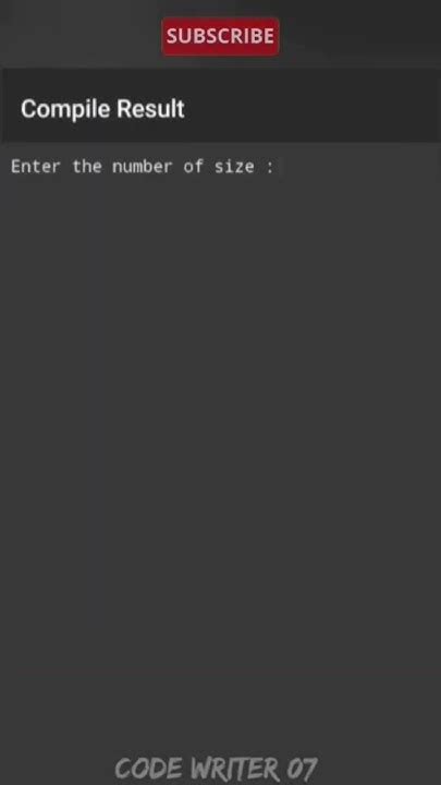 Normal C Pattern Program Tutorial Video 💯🧠 Youtubeshorts Coding Codewriter07 Youtube