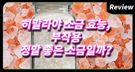 히말라야 핑크 소금 문제점 및 부작용 그리고 소금 섭취방법 네이버 블로그