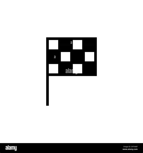 Racing Flag Icon Logo Design Race Flag Sign And Symbol Checkered Racing Flag Icon Stock Vector