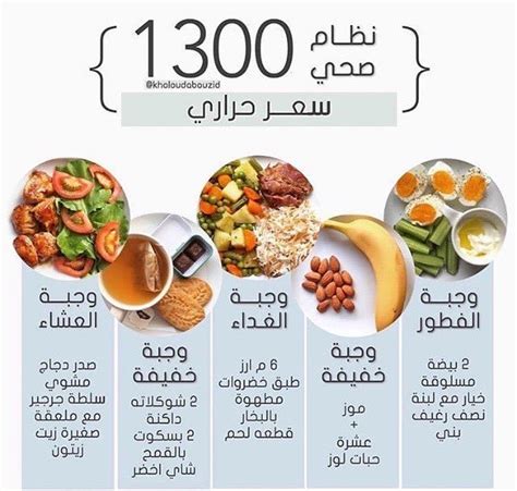 نظام غذائي صحي يومي لإنقاص الوزن