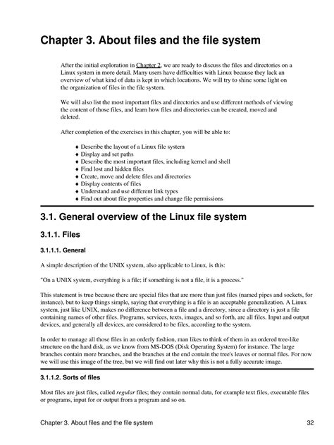 Linux Chapter Suny Chapter About Files And The File System After The Initial
