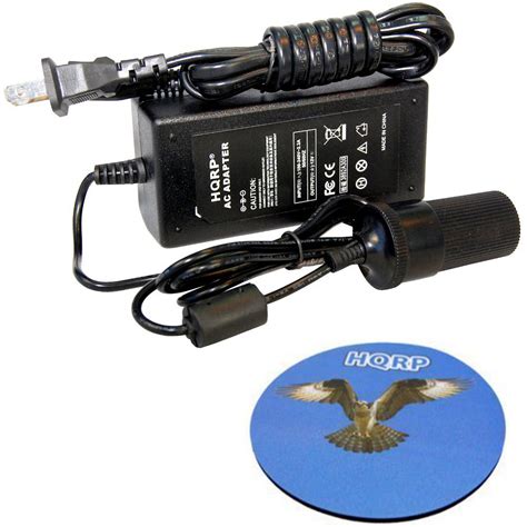 HQRP AC Adapter V To V DC Converter For Rechargeable Car Cigarette Lighter Flashlight