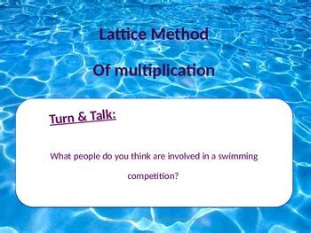 Multiplication Strategy And Practice Using The Lattice Method TpT