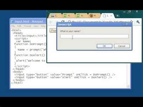 HTML 5 Javascript Lesson 6 Using A Variable YouTube