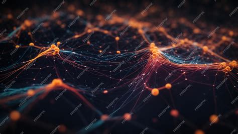 Premium Photo An Abstract Illustration Of Data Flowing Through A Network Of Nodes And