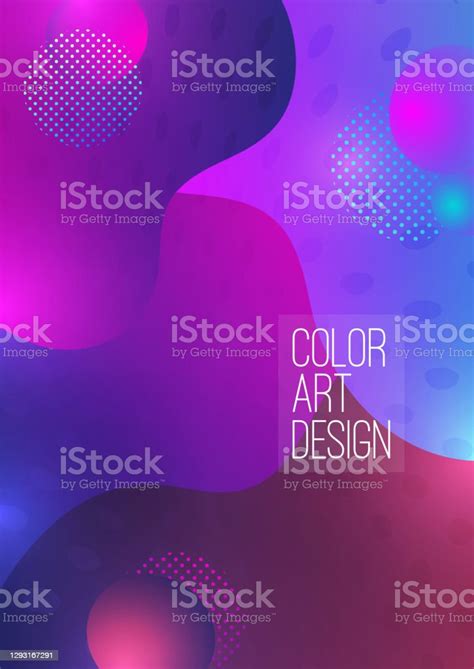 추상적인 현대 그래픽 요소 동적 색상 모양과 파도 흐르는 액체 모양이 있는 배너 방문 페이지 디자인 또는 웹 사이트 배경을 위한 템플릿입니다 벡터 0명에 대한 스톡 벡터