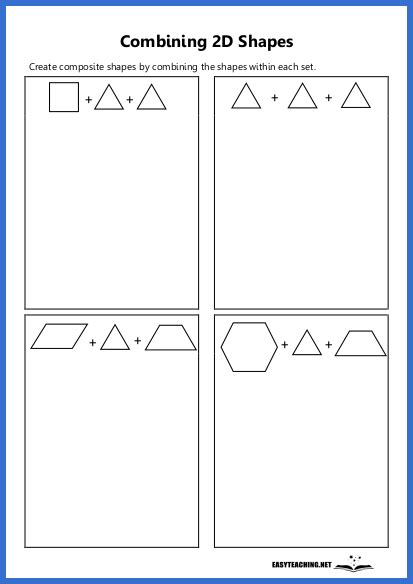 Combining 2d Shapes • Easyteaching