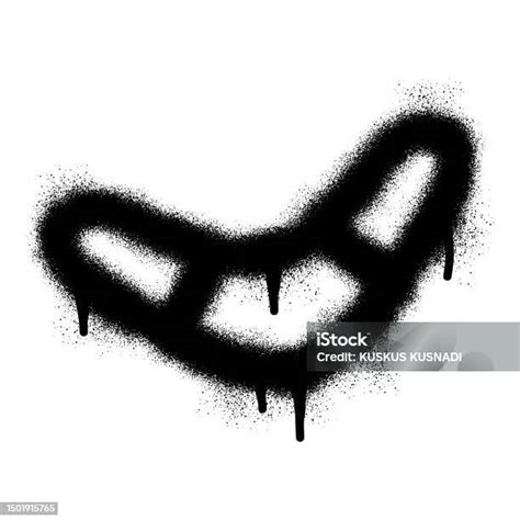 검은색 스프레이 페인트가 있는 부메랑 아이콘 그래피티 부메랑에 대한 스톡 벡터 아트 및 기타 이미지 부메랑 0명 T 셔츠 Istock