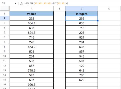 How To Filter Integers In Google Sheets Sheetaki