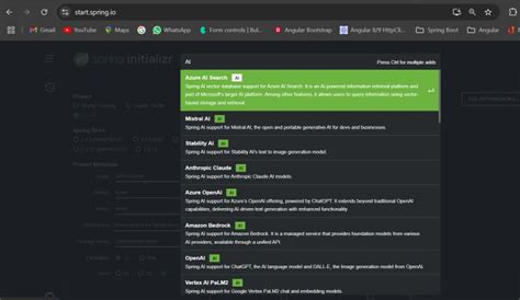 zeeshan adil on linkedin 🍃 spring initializr introduced ai related