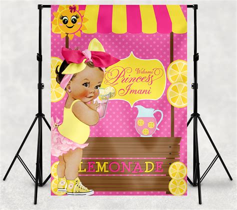 Lemonade Stand Backdrop Digital Printable Backdrop Lemonade Etsy
