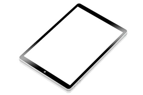 Premium Photo Tablet With Empty Screen Isolated On White Background
