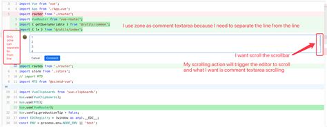 Cant Scroll On The Scrollable Dom That As Zone Add To Editor · Issue