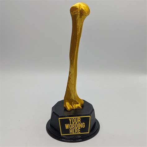 Personalised Humerus Bone Trophy Humerus Bone Award Trophy Bone Award