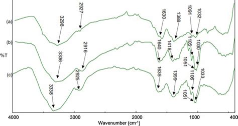Fourier Transform Infrared Analyses For A Bacterial Cellulose B Download Scientific Diagram