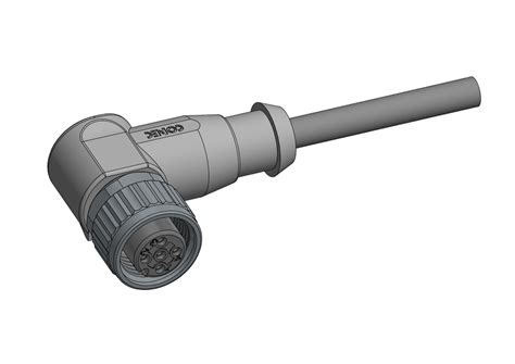 Female Angled M12 Connector Conec 43 10188 43 10190
