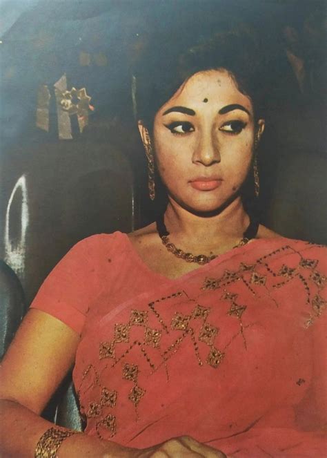 Mala Sinha Retro Saree Indian Film Actress Magazine Photography
