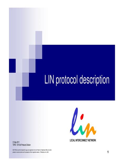 Lin Protocol Pdf Computer Engineering Telecommunications