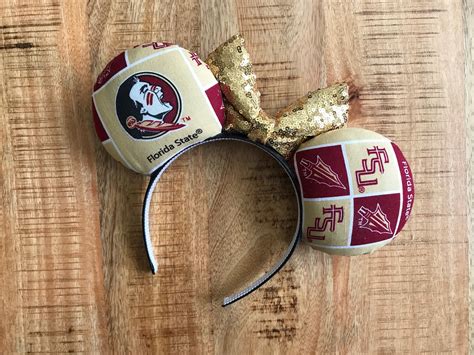 Florida State University Seminoles Fsu Mickey Minnie Mouse Etsy