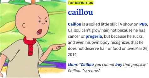 Why Does Everyone Hate Caillou Because He Sucks