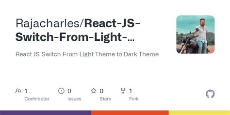 github rajacharles react js switch from light theme to dark theme react js switch from light