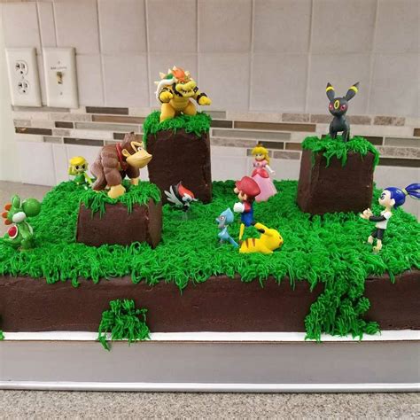 Super Smash Bros Birthday Cake Happy Birthday Card