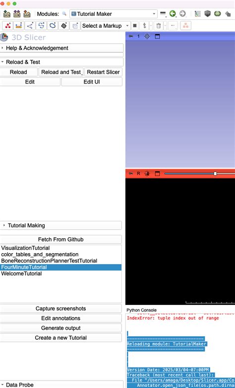 Tutorial Maker Extension Issues Support 3d Slicer Community