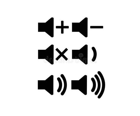 Sound Volume Control Symbol Speaker Volume Icon Audio Voice Sound Symbol Media Vector Design