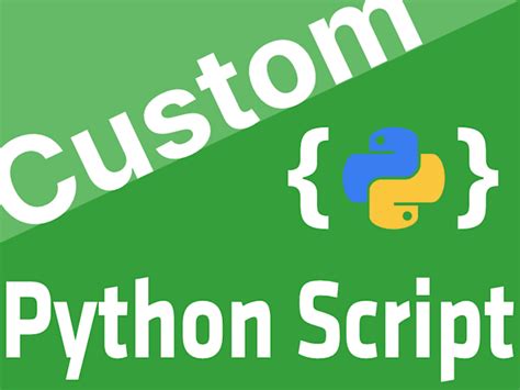 Write You A Custom Python Script By Andrewpickner Fiverr