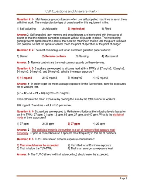 Csp Questions And Answers Part I Question 1 Pdf Shoe