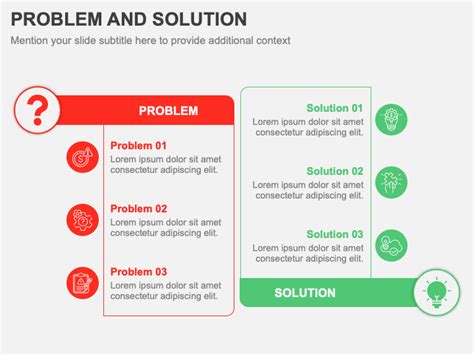 Problem And Solution Powerpoint Template Sketchbubble