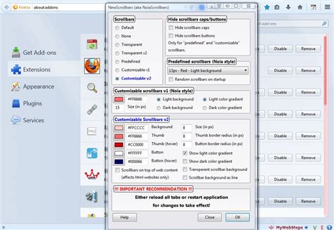How To Set A Custom Scroll Bar In Firefox [tip] Dottech