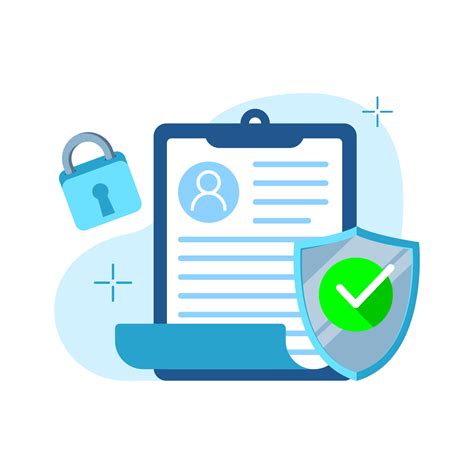 Data Protection Privacy Policy Concept Illustration Flat Design Vector Eps10 Minimalist And