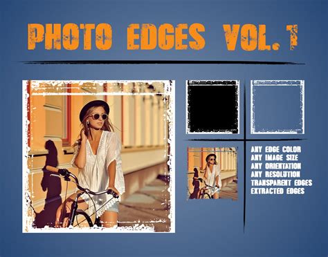 Photo Edges Photoshop Actions Vol Etsy