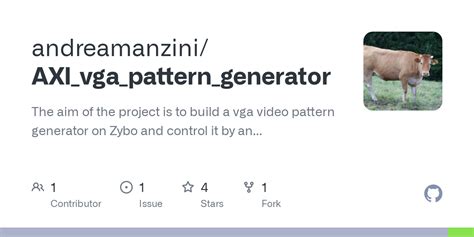 Github Andreamanzini Axi Vga Pattern Generator The Aim Of The Project Is To Build A Vga Video