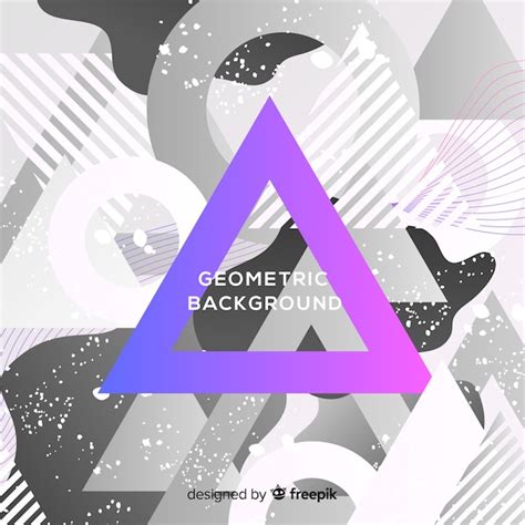 기하학적 배경 무료 벡터