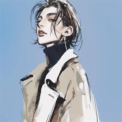 モード感漂う洗練されたかっこいいアイコンイラストフリー素材ならシンテリ