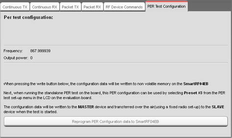 Device Control Panel SmartRF Studio 7 V2 31 0 Documentation